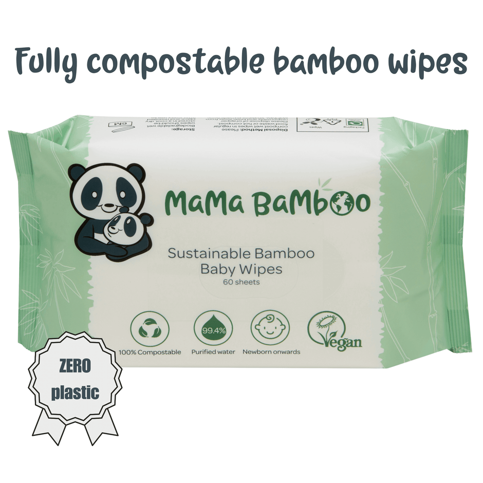 Baby Wipes | Biodegradable Baby Wipes by Mama Bamboo